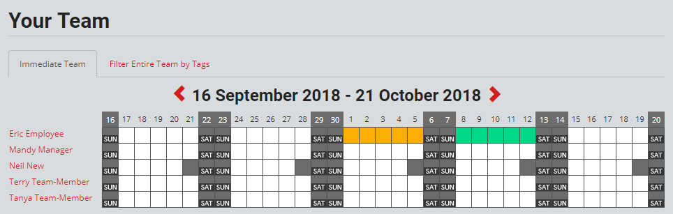 Using the Calendar in The Holiday Tracker - The Holiday Tracker