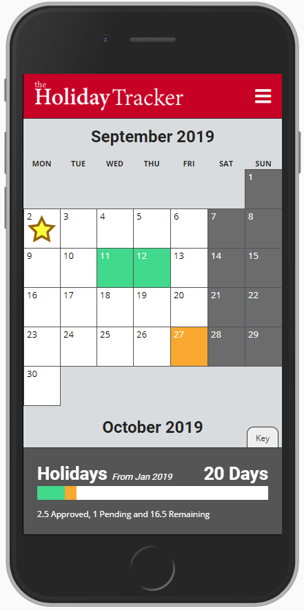 Mobile Update - The Holiday Tracker